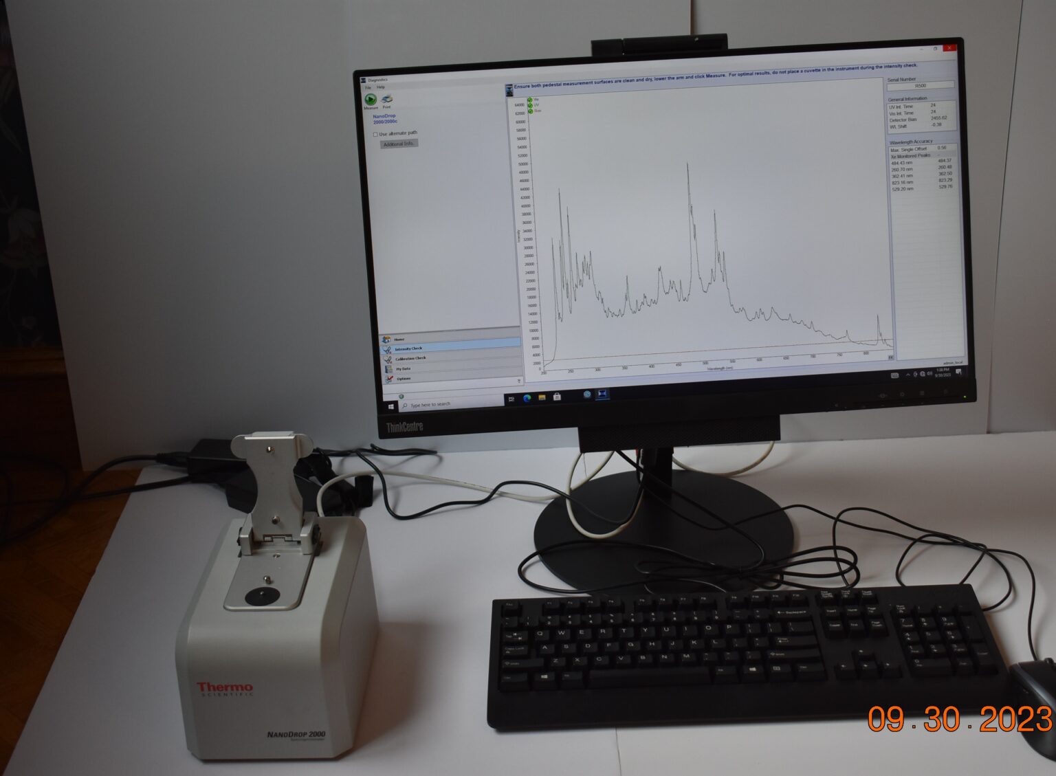 THERMO NANODROP 2000 SPECTROPHOTOMETER – UnumLab