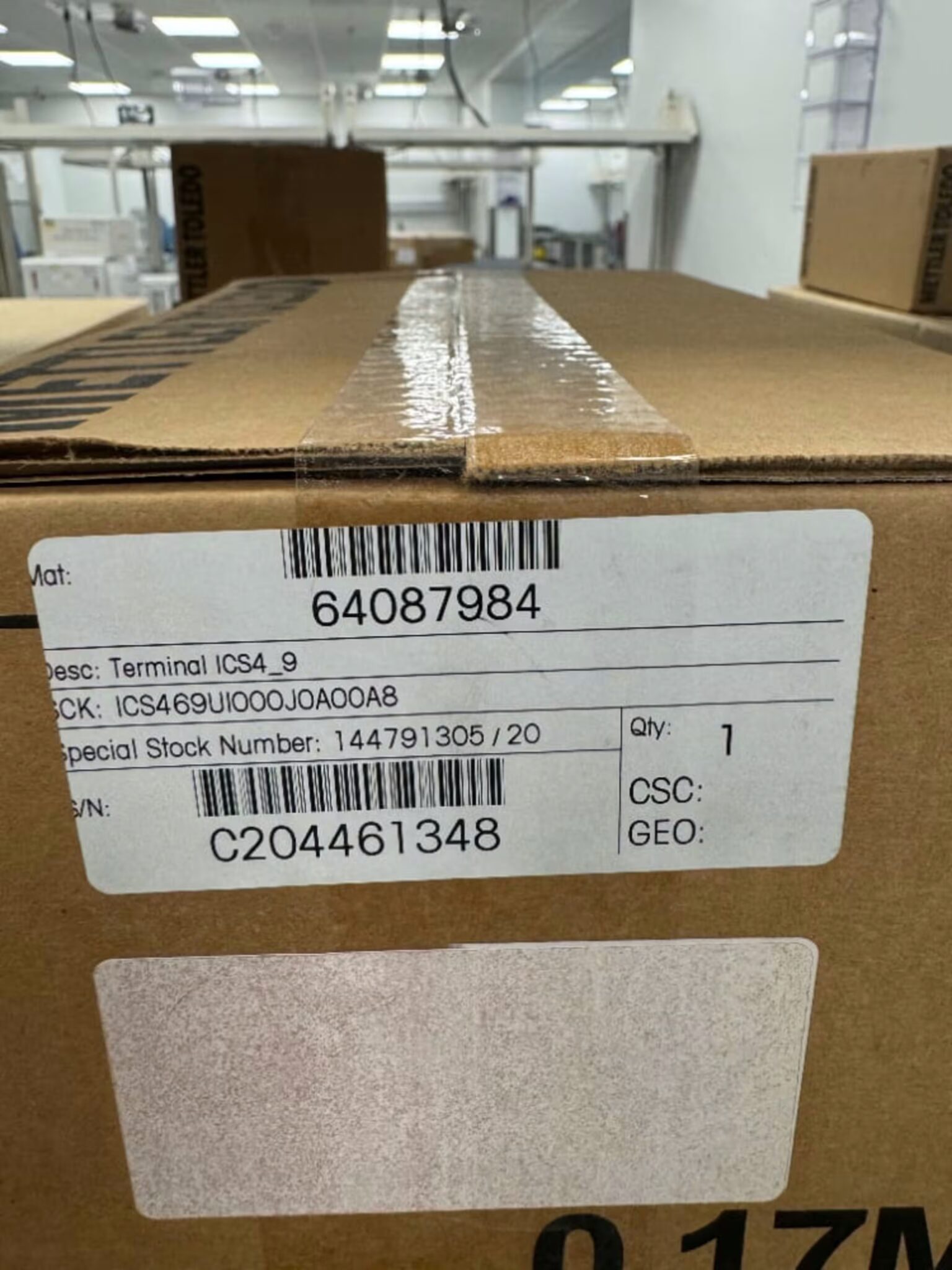 NEW - Mettler Toledo ICS469 Weighing Terminal and PBK989-AB60 High ...